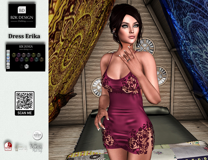 Second Life Marketplace - .::B2K Design::..Dress Erika